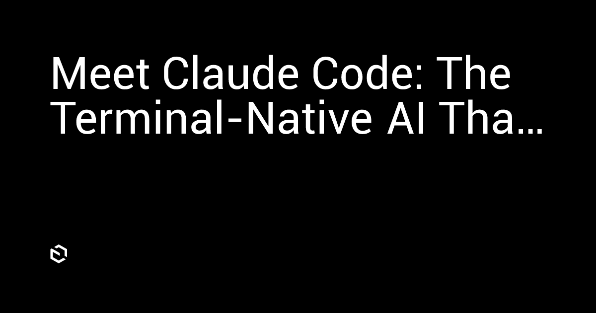 Meet Claude Code: The Terminal-Native AI That's Changing How We Code | Alan Chan | Alan Chan